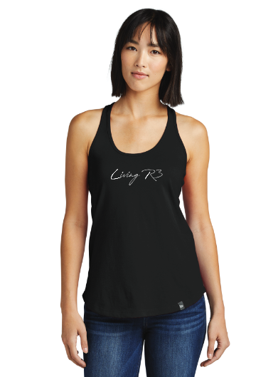 R3 Script Racerback Tank – Living R3